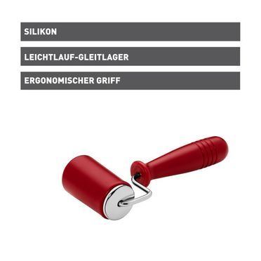 Kaiser Nudelholz Backform-/Teigroller "Kaiserflex RED" Silikon