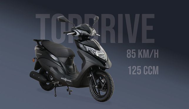 Alpha Motors Motorroller Topdrive, 125 ccm, 85 km/h, Euro 5+, mit USB ...