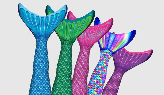 Fin Fun Monoflosse Meerjungfrauenflosse Mermaidens Blau für Kinder