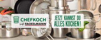 Chefkoch trifft Fackelmann Bratpfanne 2er Pfannenset beschichtet Ø 24 ...