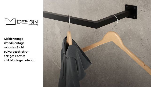 ML-DESIGN Kleiderstange Garderobenstange U-Form Kleiderständer ...