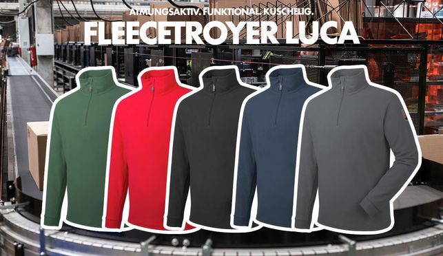 Würth MODYF Troyer Luca Fleece-Pullover für Herren Weicher Fleecetroyer ...
