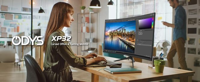 Odys XP32 LED-Monitor (80 cm/32 ", 2.560 x 1.440 px, WQHD, 1 ms Reaktionszeit, 165 Hz, LED, 32 ...
