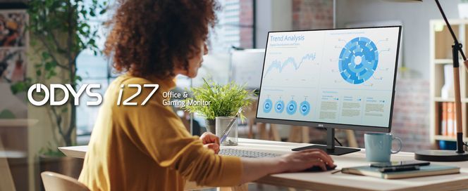 Odys i27 27 Zoll Offie & Gaming Monitor LED-Monitor (69 cm/27 ", 1.920 ...