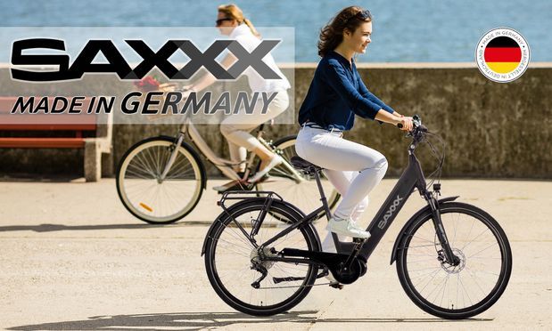 SAXXX E-Bike Trekkingrad 28'' 250W Motor, pannensicheren Reifen ...