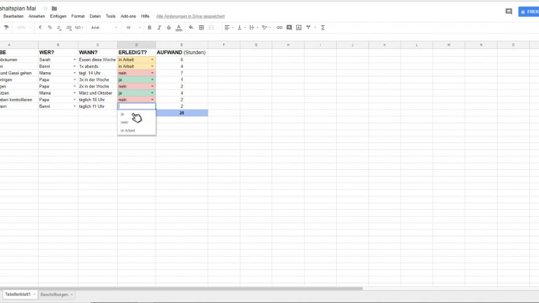 Google Tabellen: Anleitung für Anfänger | UPDATED