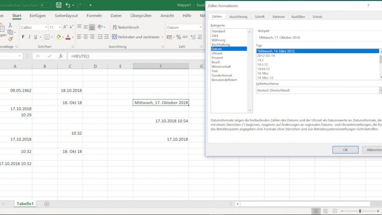 Tipps zum Umgang mit Datum und Uhrzeit in Excel | UPDATED