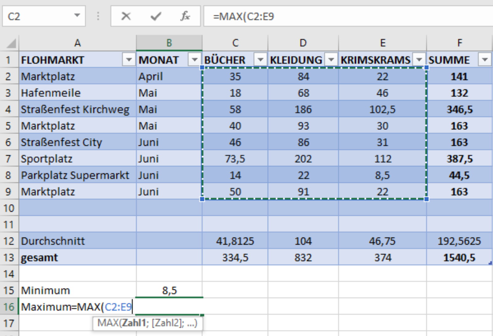 Excel-Tabelle erstellen: Anlegen, Formatieren, Formeln | UPDATED