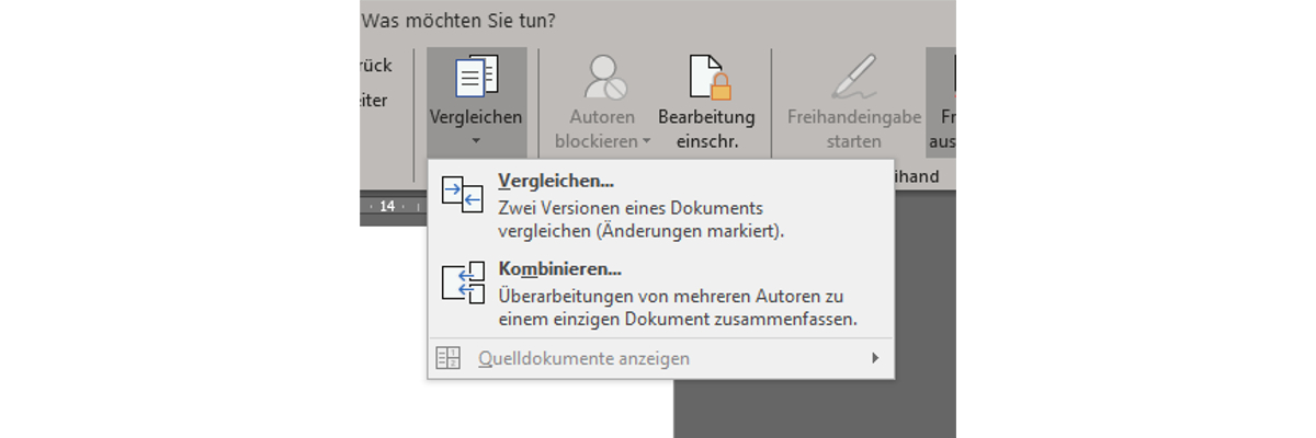 Word-Dokumente vergleichen und zusammenführen | UPDATED