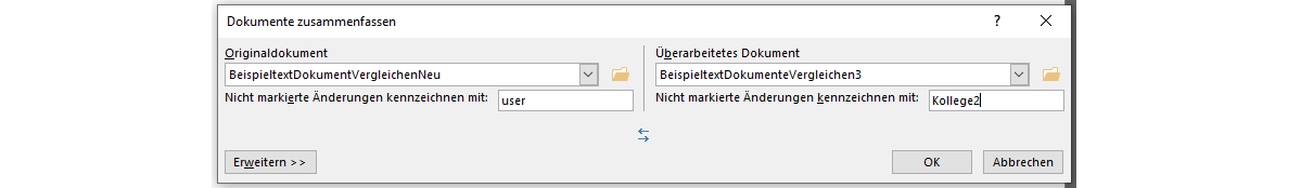 Word-Dokumente vergleichen und zusammenführen | UPDATED