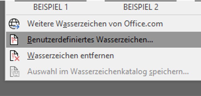 Wasserzeichen in Word erstellen und bearbeiten | UPDATED