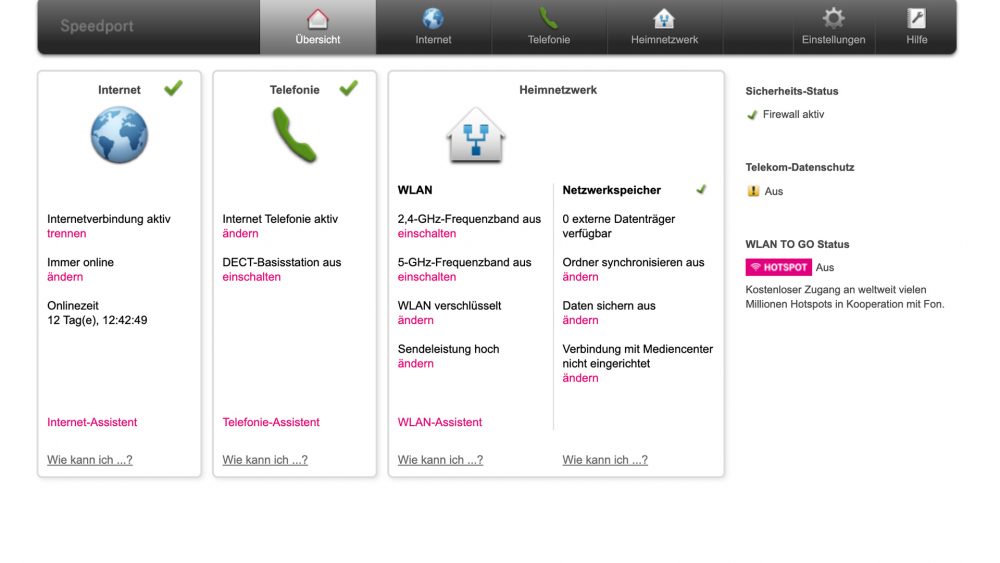Speedport.ip: Anmeldung, Login und WLAN-Einstellungen | OTTO