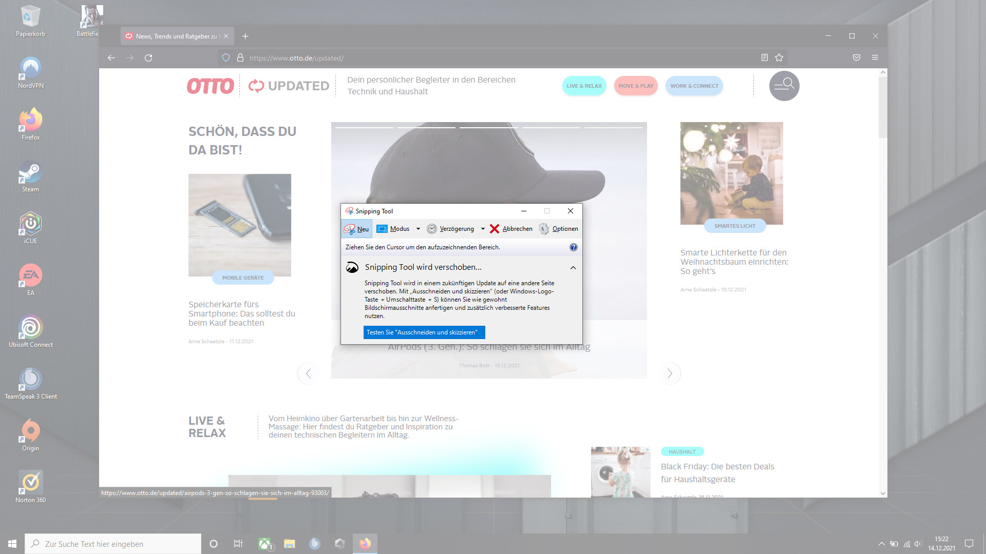 Screenshot Windows: Erstellen mit Bordmitteln und mehr | OTTO
