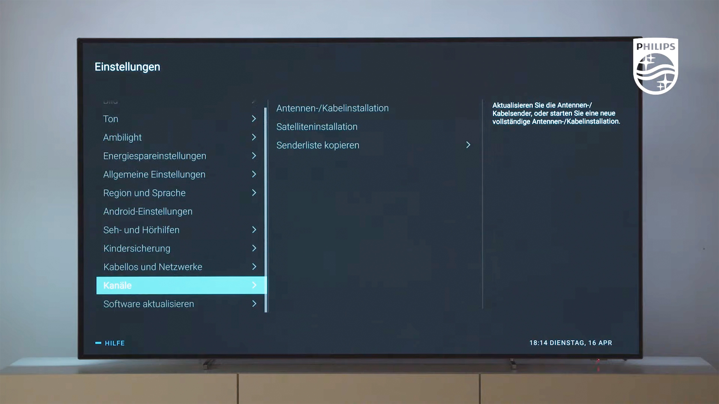 Philips-TV: So suchst du Sender und sortierst sie | OTTO
