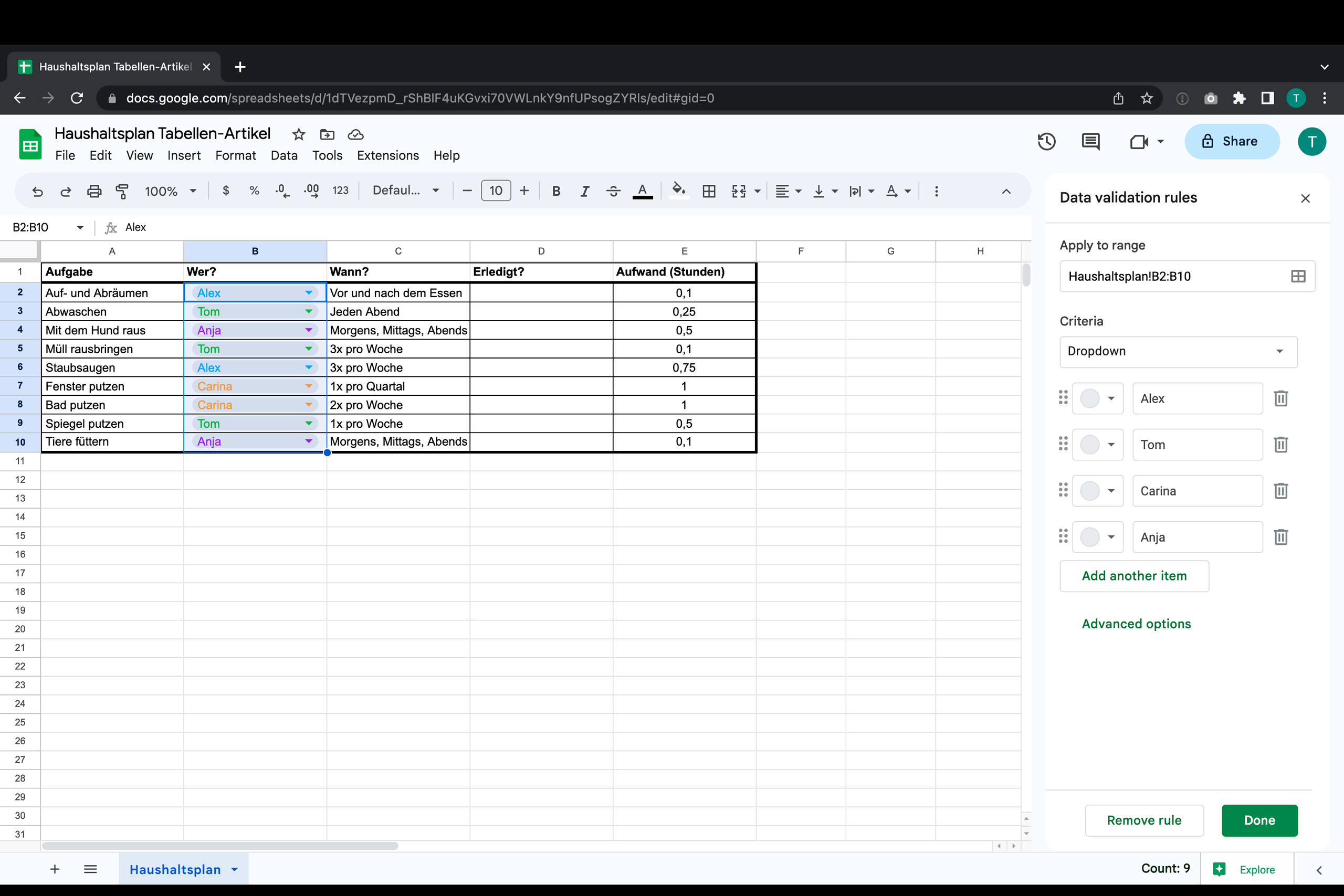 Google Tabellen: Tipps für den Start | OTTO