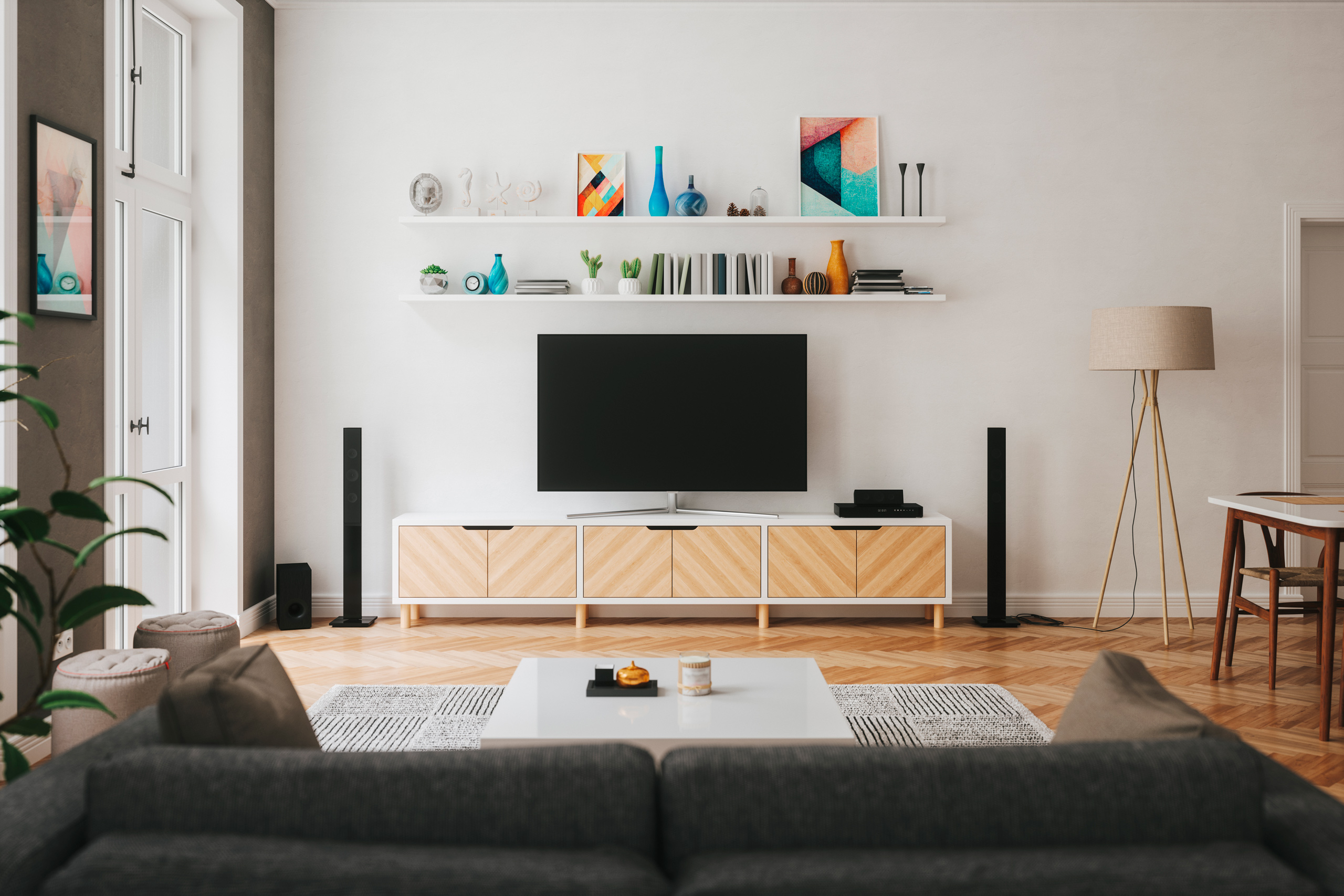 Ideale Fernseher Hhe